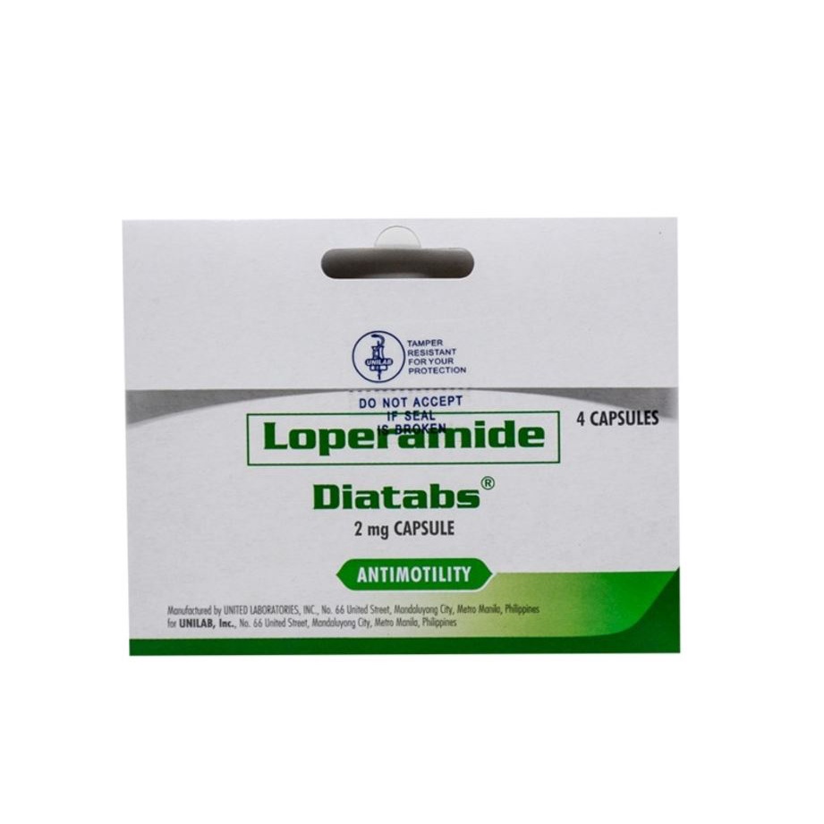 DIATABS Loperamide Reformulated Capsule 2mg X 4 capsules | Shopee ...