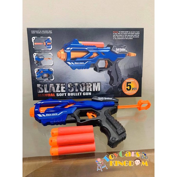 Toys Soft Bullet Gun Blaze Storm with 5 pieces of soft bullets in total ...
