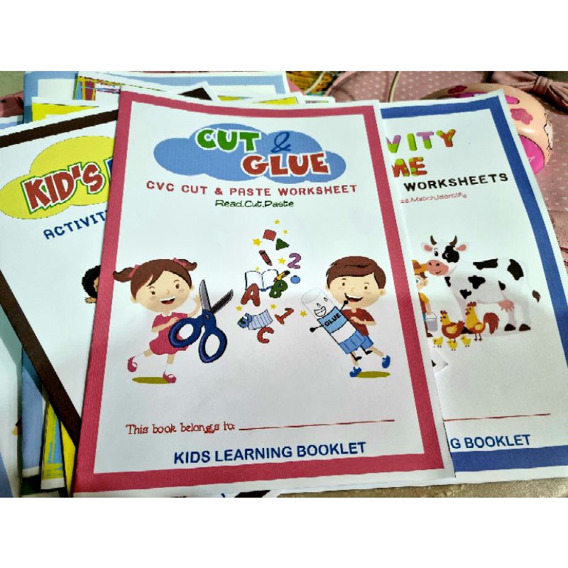 Maze, Cut and Glue Learning Booklet / Worksheets /Maze and cut and ...