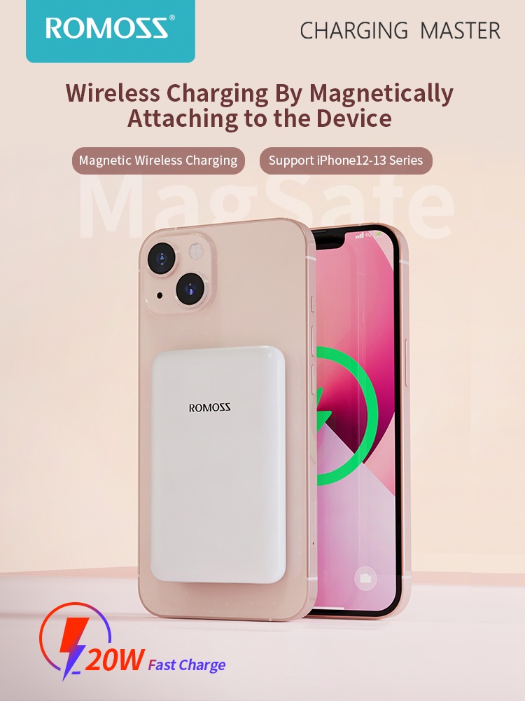 Romoss WSS05 5000mAh PD20W Wireless Power Bank | Shopee Philippines