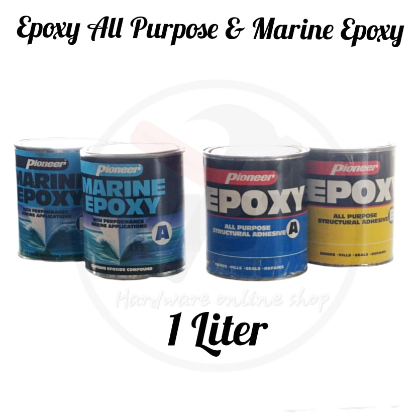Pioneer All Purpose Epoxy Set ( A & B) / Marine Epoxy Set (1 Liter ) | Shopee Philippines