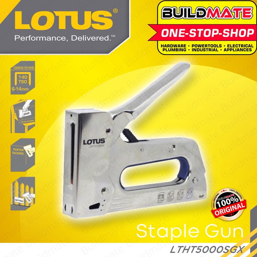 Buildmate x LOTUS Steel Staple Gun Rust Resistance TR33 Heavy Duty ...