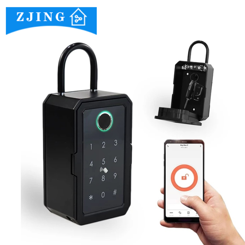 Smart Key Lock Box Tuya Ttlock App Wifi Fechadura Eletronica Waterproof Wall Mount Fingerprint ...
