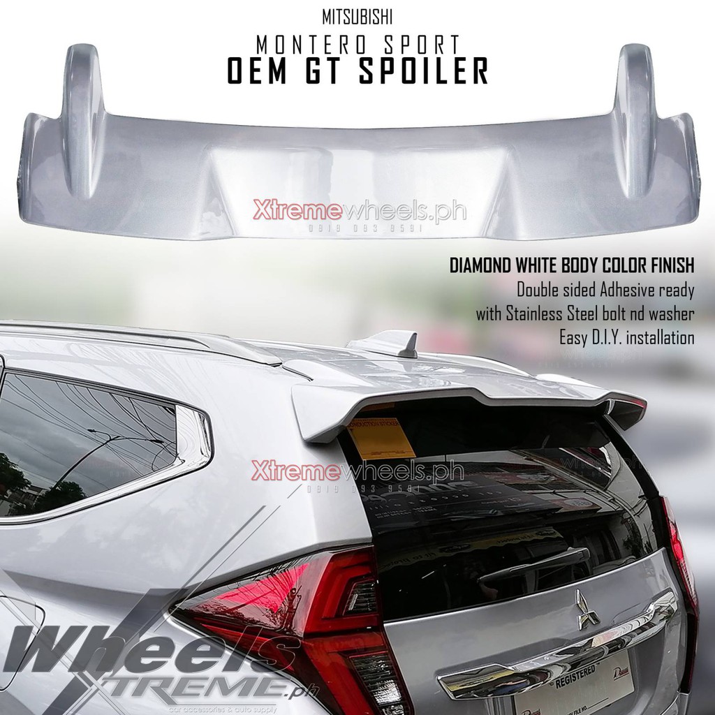 Montero Sport 2020 to 2025 Diamond White Rear Bumper Spoiler Oem Casa ...