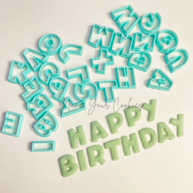 KIDZ ALPHABET FONDANT DECORATING CUTTER | Shopee Philippines