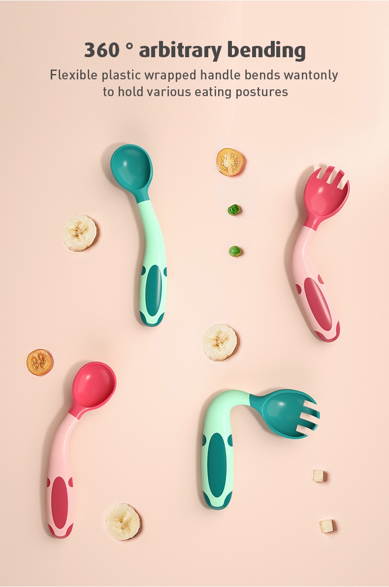 Baby Pro Baby Feeding Spoon 360 Bendable Set | Shopee Philippines