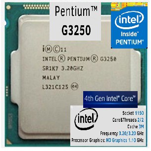 Intel Pentium G3250 and G3240 Processor 4th Gen Processor | Shopee ...
