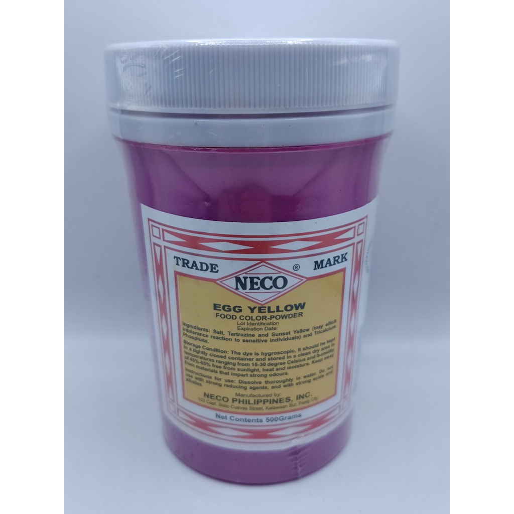 NECO Food Color EGG YELLOW 500g | Shopee Philippines