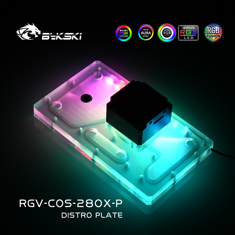 Bykski Distro Plate For CORSAIR 280X Case,Water Cooling Acrylic ...