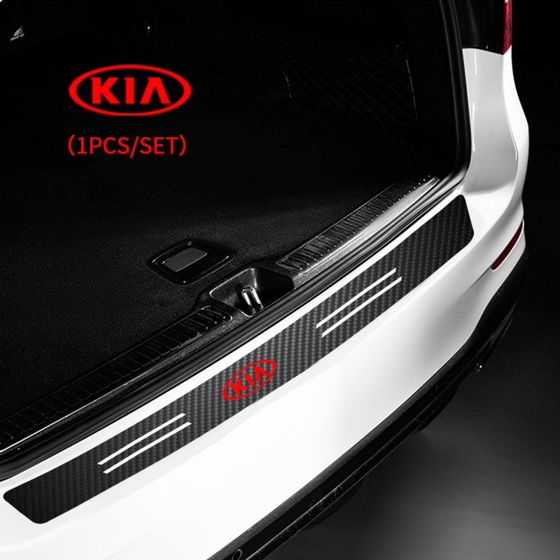 1pcs Carbon Fiber Car Trunk Sticker Car Emblem Bumper Trim Protect ...