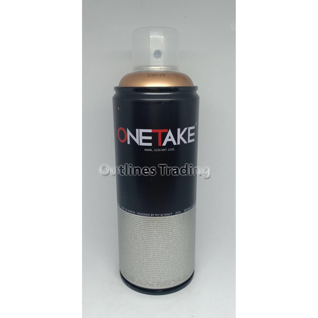 One Take Spray Paint Metallic (Bright Gold 1000-3) | Shopee Philippines