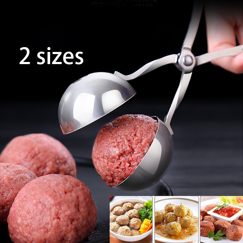 Kitchen Non Stick Meat Melon Baller Clip Fish Ball Rice Ball Clip Fish ...