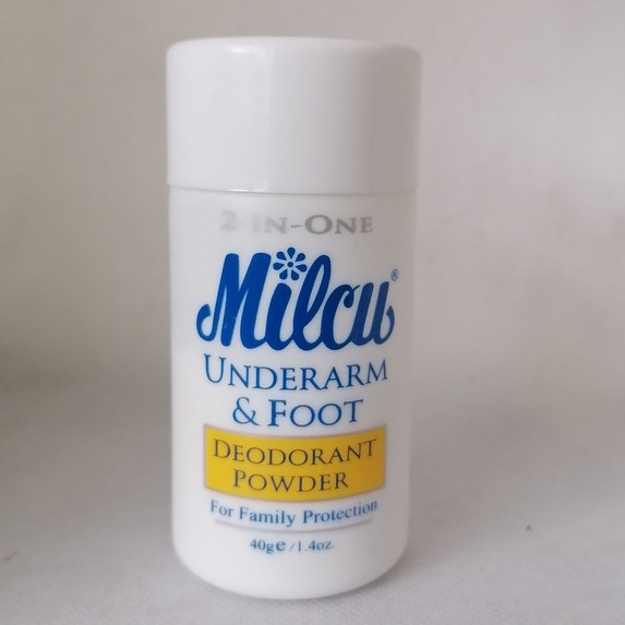 MILCU UNDERARM & FOOT DEO POWDER 40G | Shopee Philippines