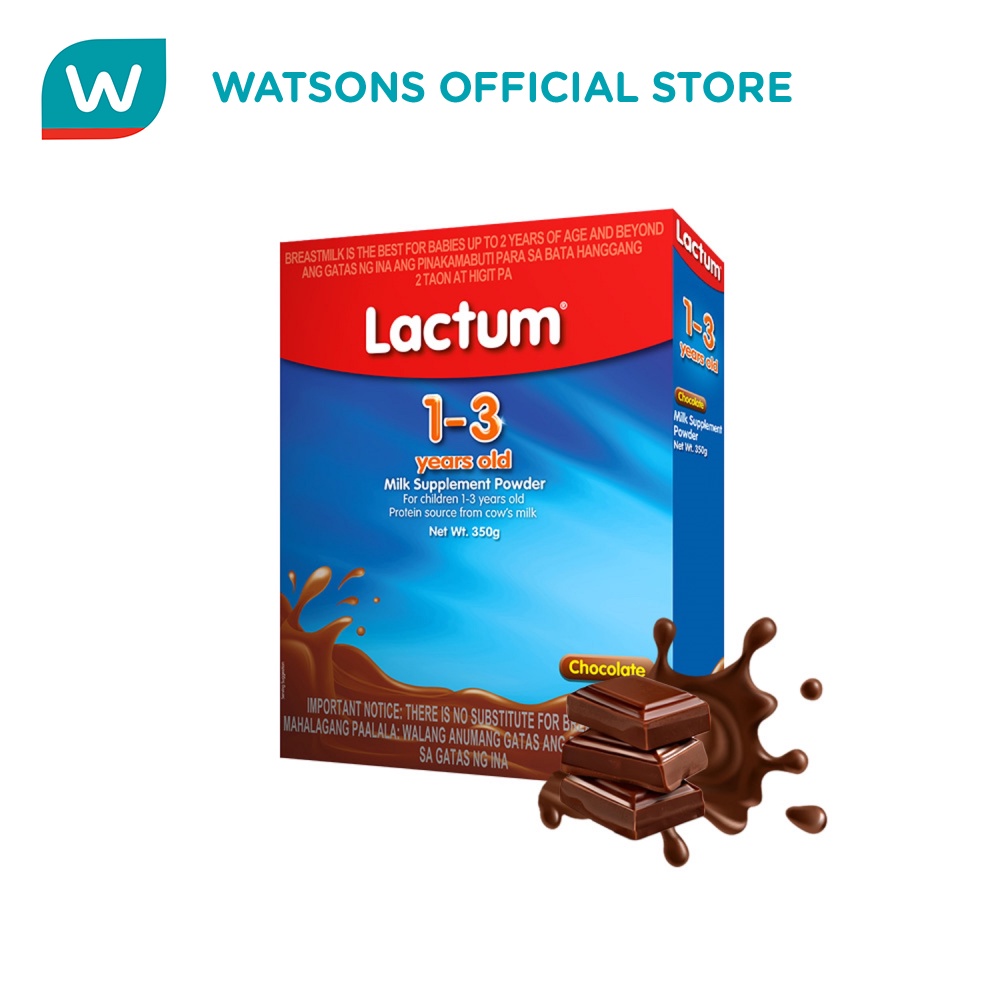 LACTUM Chocolate Milk Supplement Powder for 1-3 Years Old 350g | Shopee ...