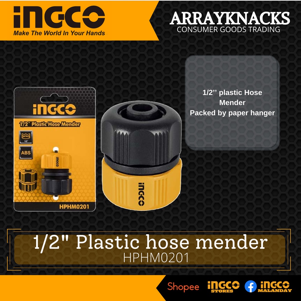INGCO 1/2" Plastic hose mender (HPHM0201) HANDTOOLS | Shopee Philippines