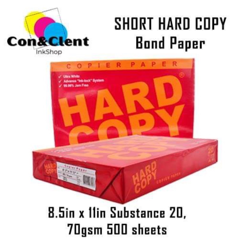 Hard Copy Bond Paper Short/A4/Long (70gsm) or (80gsm) | Shopee Philippines