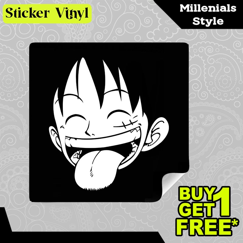 One Piece Luffy Anime Sticker Logo Popular Japanese Animation Series ...