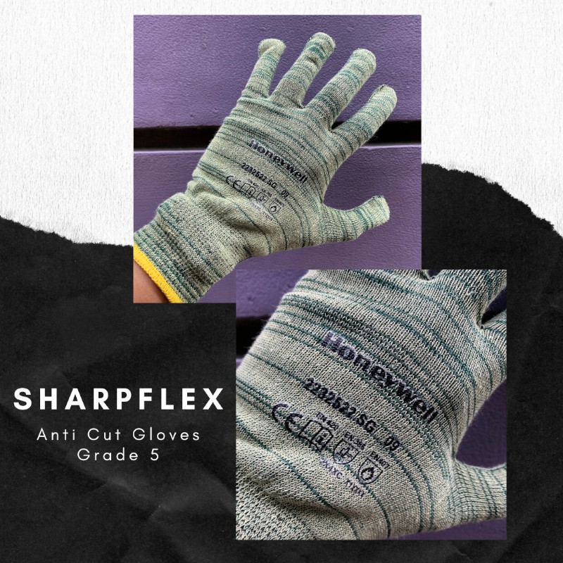 Grade 5 Anti cut Gloves by Honeywell Safety Model: Sharpflex | Shopee ...