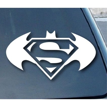 Free SHIPPING Car Accessories Batman vs Superman Logo Sticker Rear ...