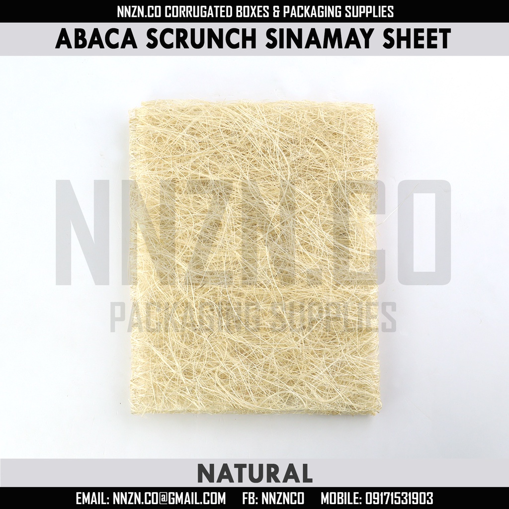 NNZN Abaca Scrunch Mat Sinamay Fabric Sheet Wrapper Gift Packaging Arts ...