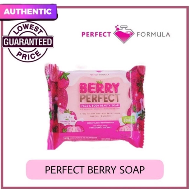 AUTHENTIC Brilliant Perfect Formula BERRY PERFECT Soap | Shopee Philippines