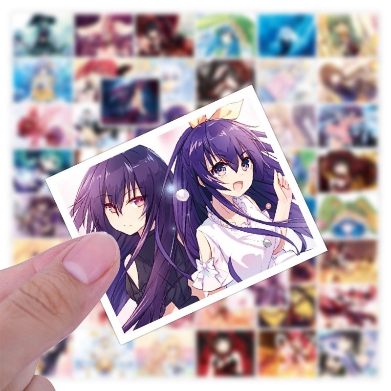 52Pcs Date A Live Anime Stickers Tooka Tokisaki Kurumi Yoshino Sticker ...