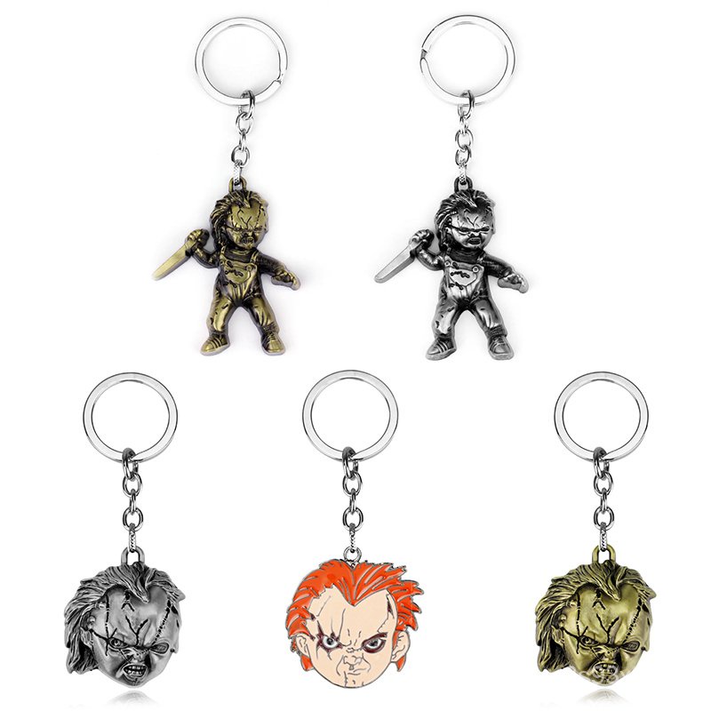HEYu Jewelry Horror Movie Seed Of Chucky 5 Triloquist Doll Keychain ...