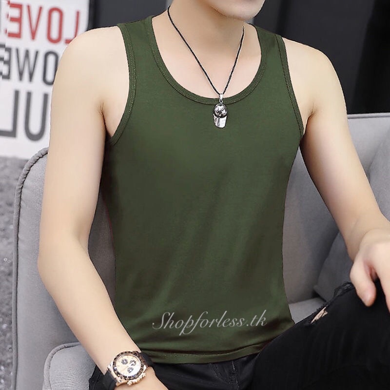 Cotton spandex sando for men | Shopee Philippines