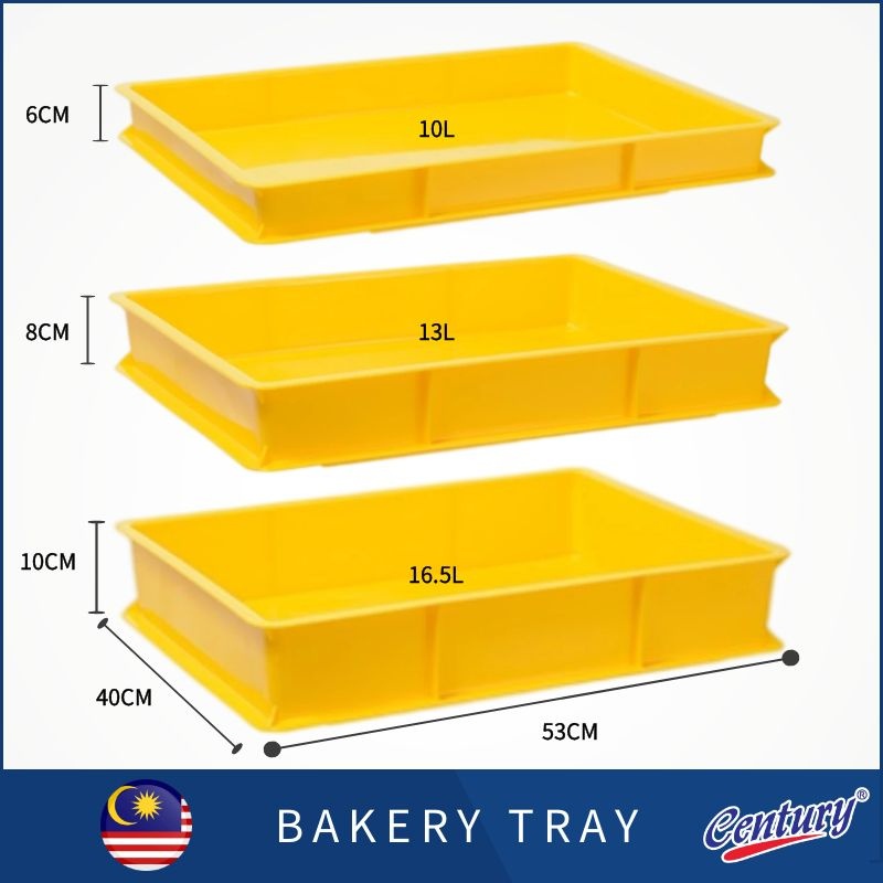 CENTURY BAKERY TRAY 10L 13L 16.5L Plastic Cake Tray / Bread Tray / Food ...