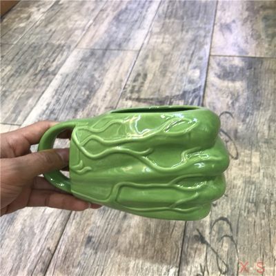 Funny fist shape mug Marvel Comics Hulk Hulk ceramic cups children and ...