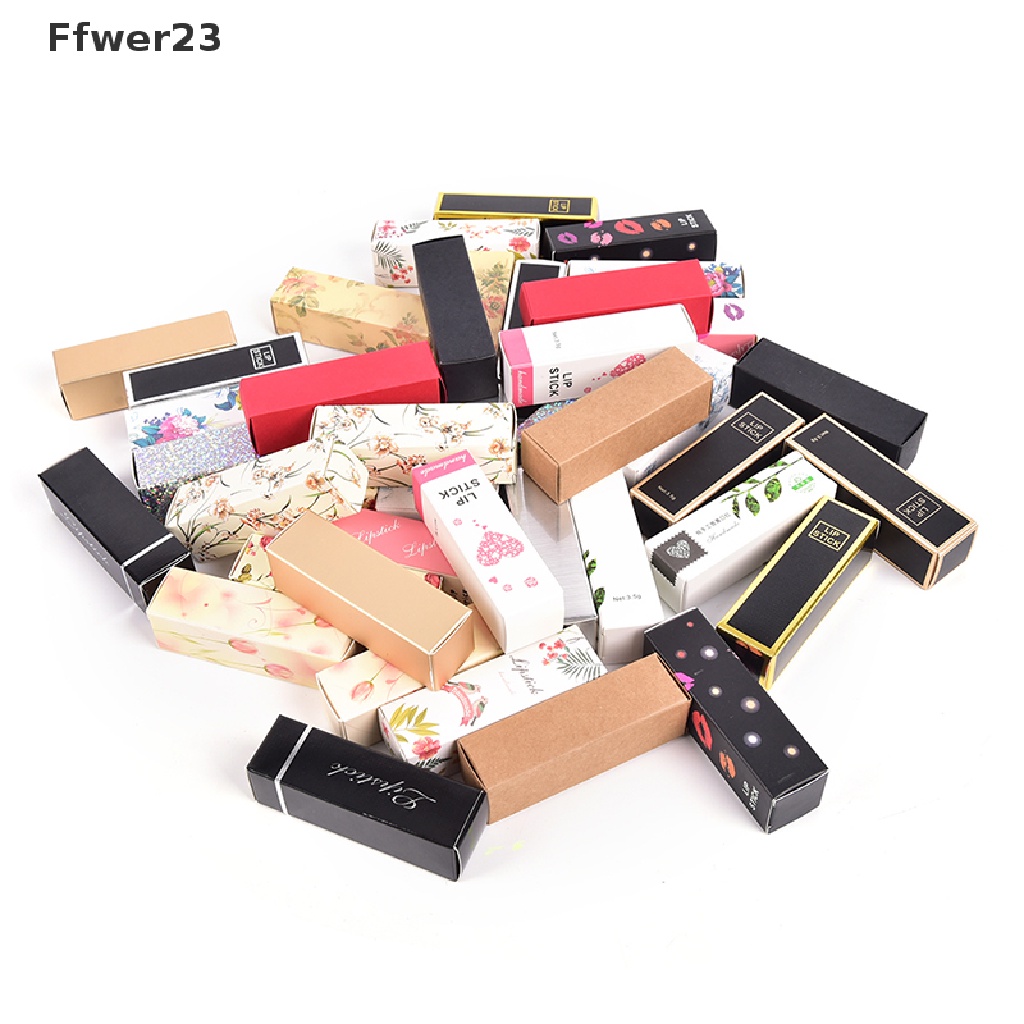 Ffwer23 10Pcs Empty Lip Balm Tube Packaging Carton Box Lipstick Tube ...