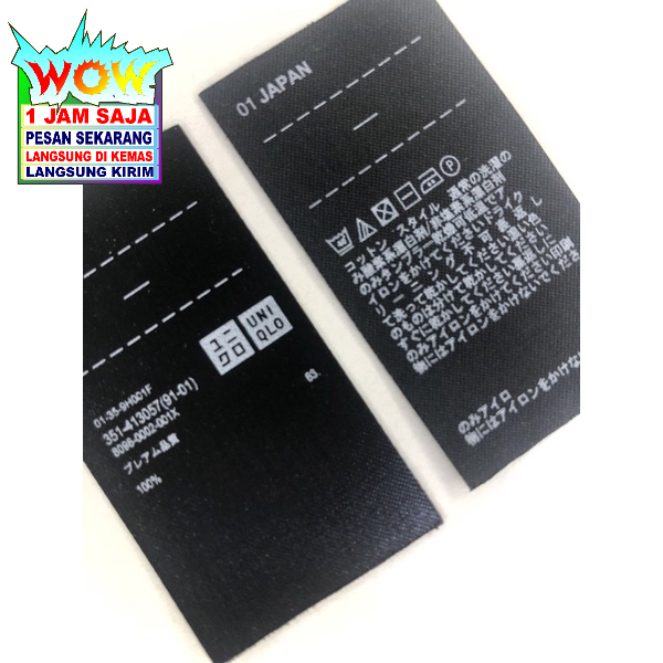 Uniqlo BLACK CARE LABEL SATIN SUPER PREMIUM | Shopee Philippines