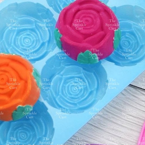 Flower Bloom Silicone Molder Chocolate Rose Molder 6 flower Mold Cake ...