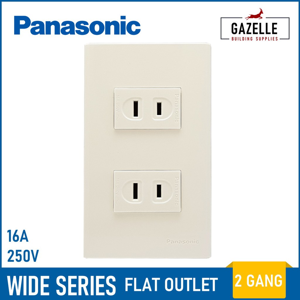 Panasonic Wide Series Flat Outlets | Shopee Philippines