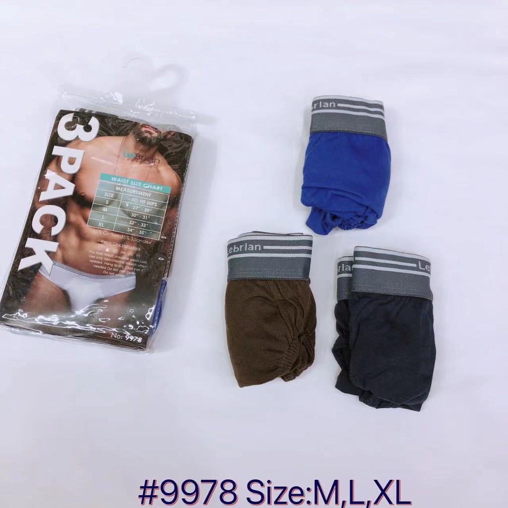 LE BRIAN BRIEF 3IN1 FOR MEN #9978 | Shopee Philippines