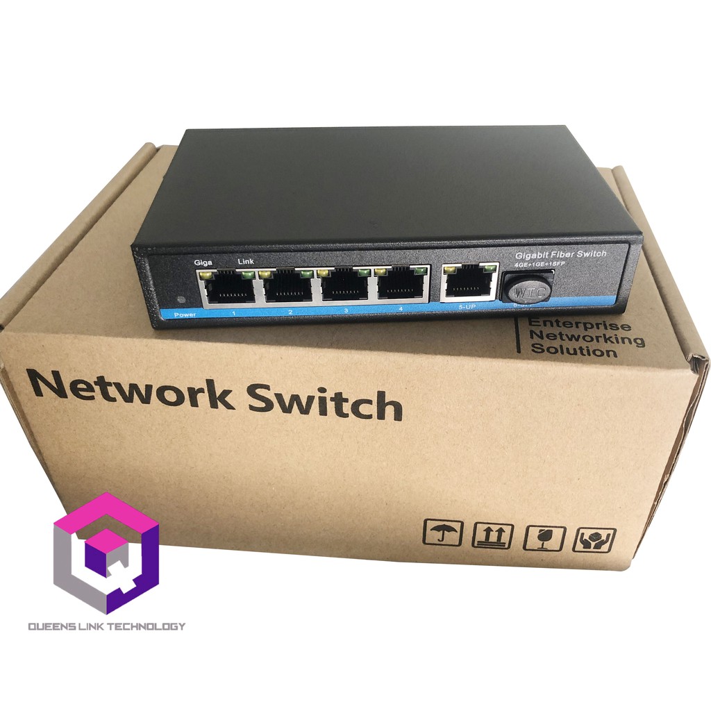 5 Ports POE Switch Gigabit With SFP 24v 72 watts | Shopee Philippines