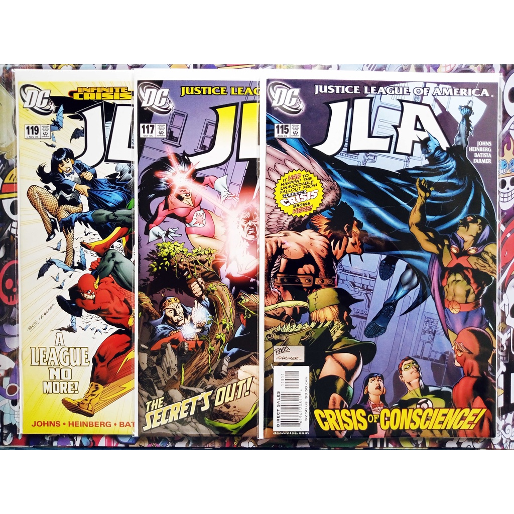 JLA 115-119 DC Comic Book VF 2005 Justice League of America Identity ...