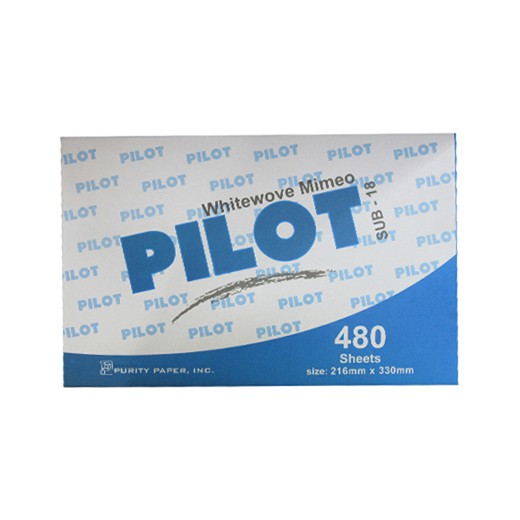 Pilot Mimeo Paper Sub-18 Legal 480s | Shopee Philippines