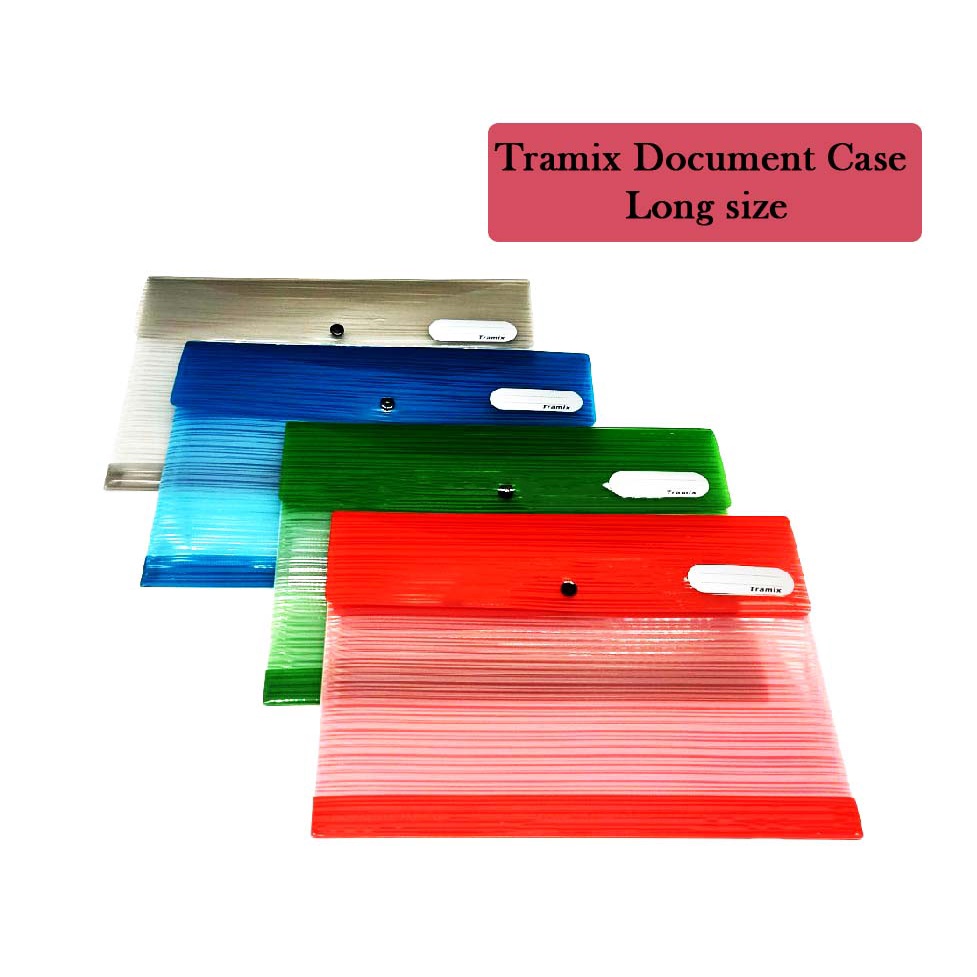 Tramix Transparent Plastic Envelope Document Case Size Long | Shopee Philippines