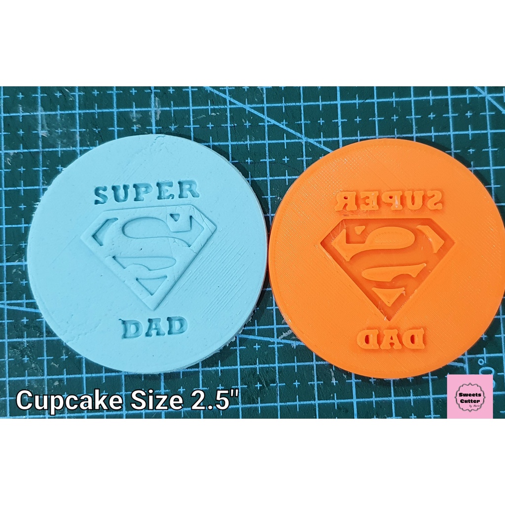 Father's Day Super Dad Fondant Stamp | Shopee Philippines