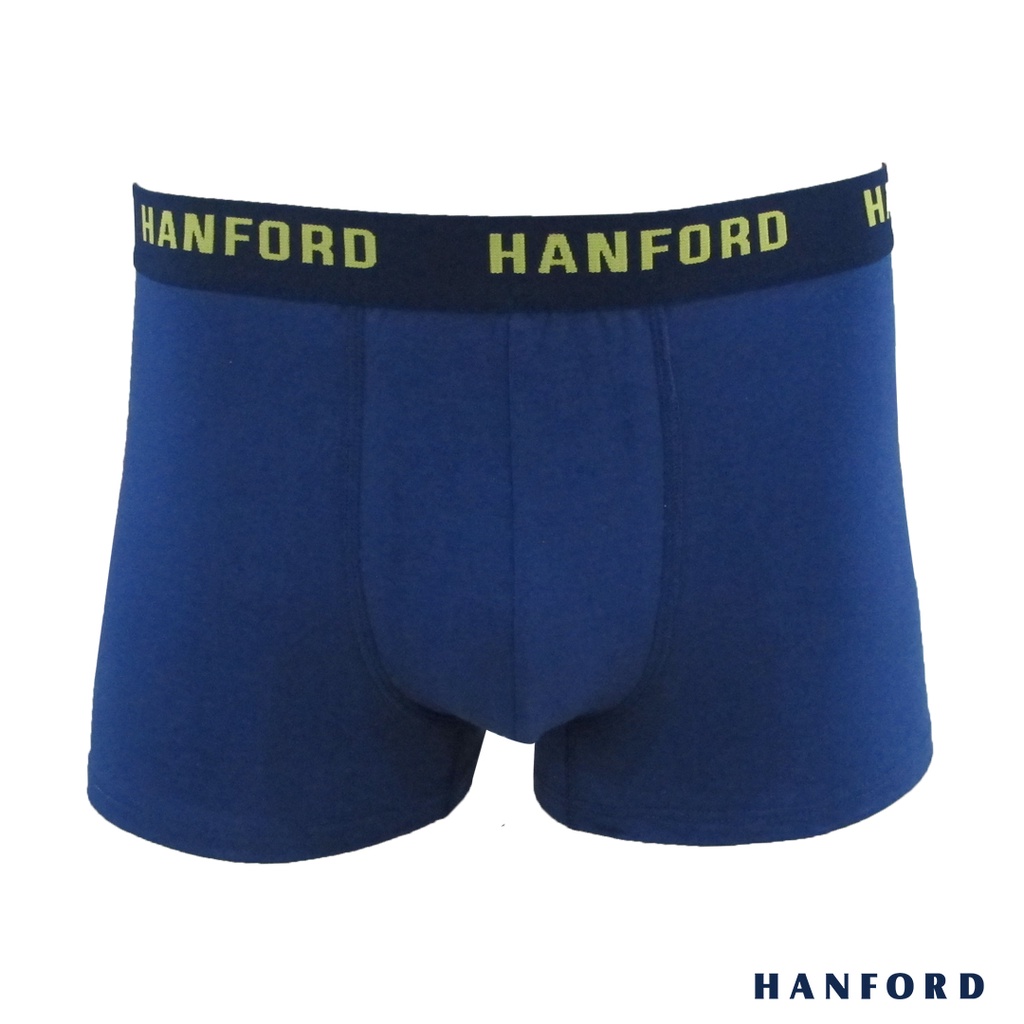 Hanford Men Cotton w/ Spandex Boxer Briefs Kayden - Navy Peony (Single ...