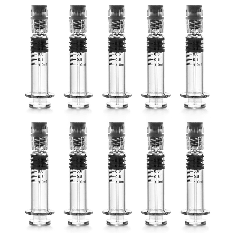 Borosilicate Glass Luer Lock Syringe, 1Ml Accurate Lab Syringes Without ...