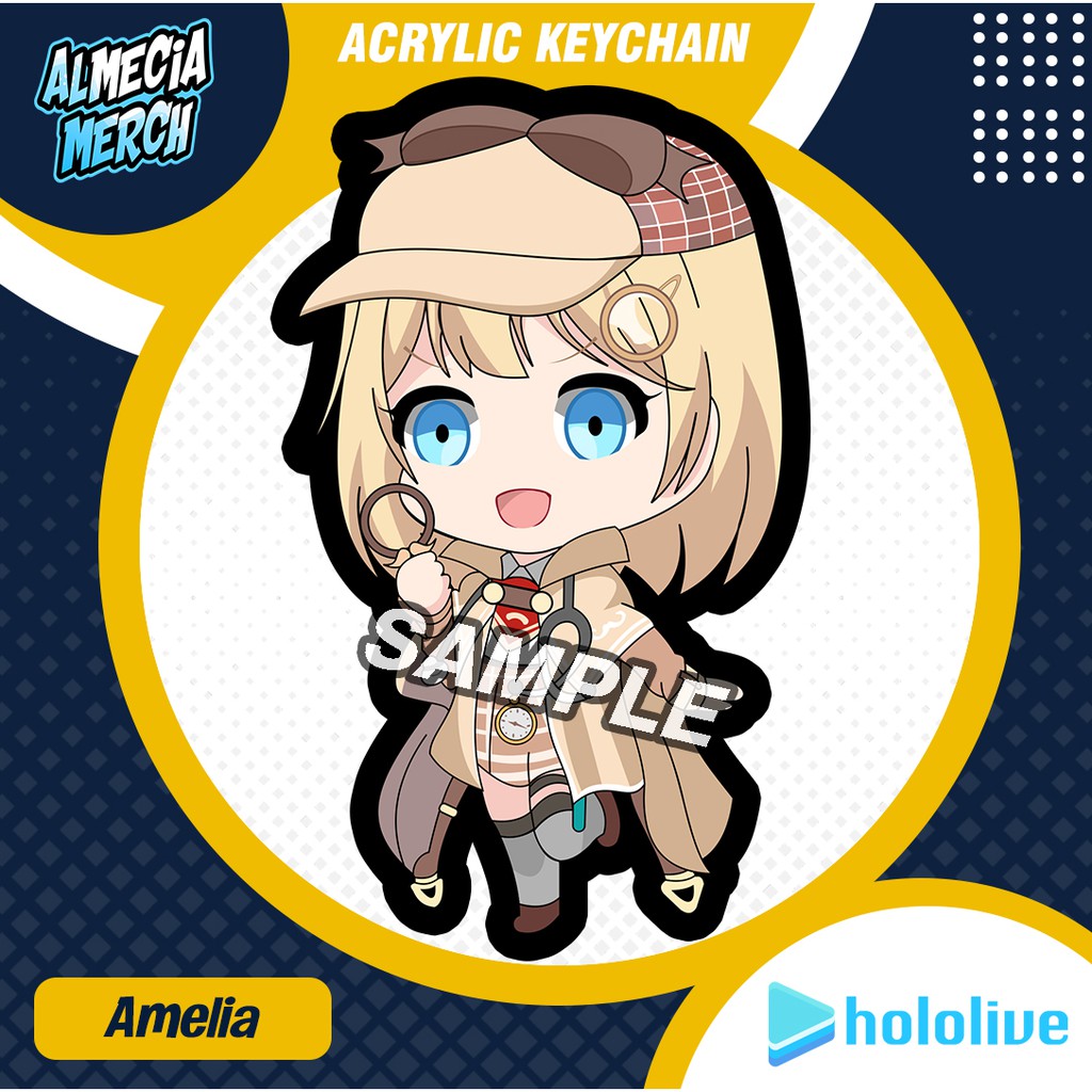 GANTUNGAN Hololive Watson Amelia Keychain Vtuber Amelia Keychain ...