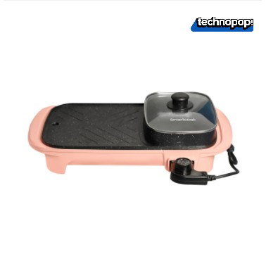 SMART COOK 2-in-1 Non-Stick Samgyup Electric Grill And Hot Pot ...