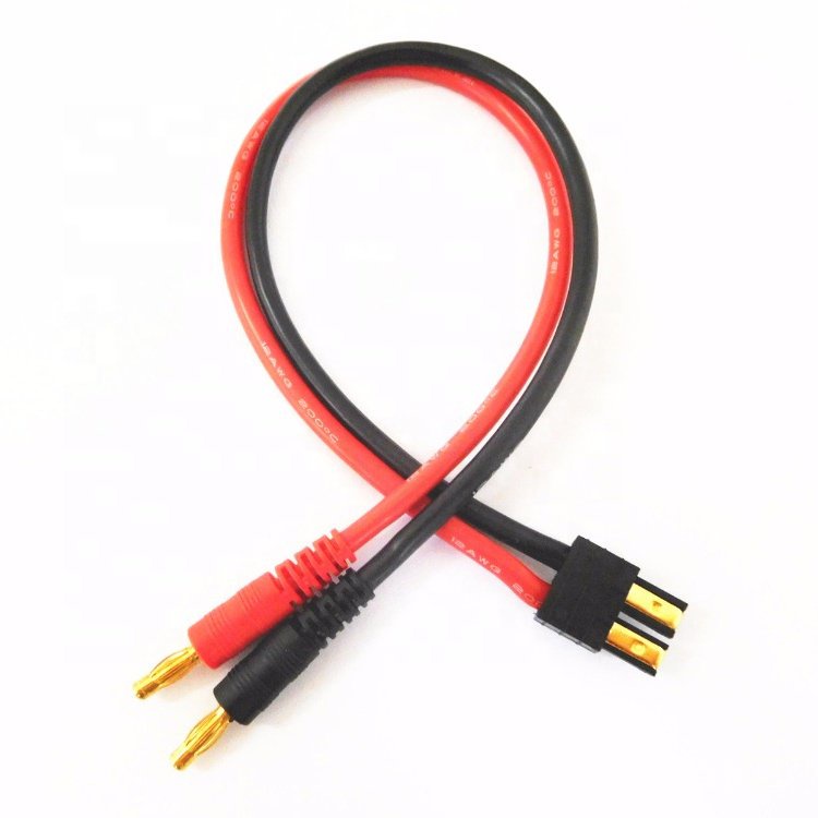 One Piece Male TRX to 4mm Banana Bullet Connector Plug Leads Power ...