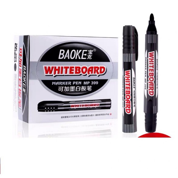 Baoke Whiteboard Marker White Board Marker Black Ink | Shopee Philippines