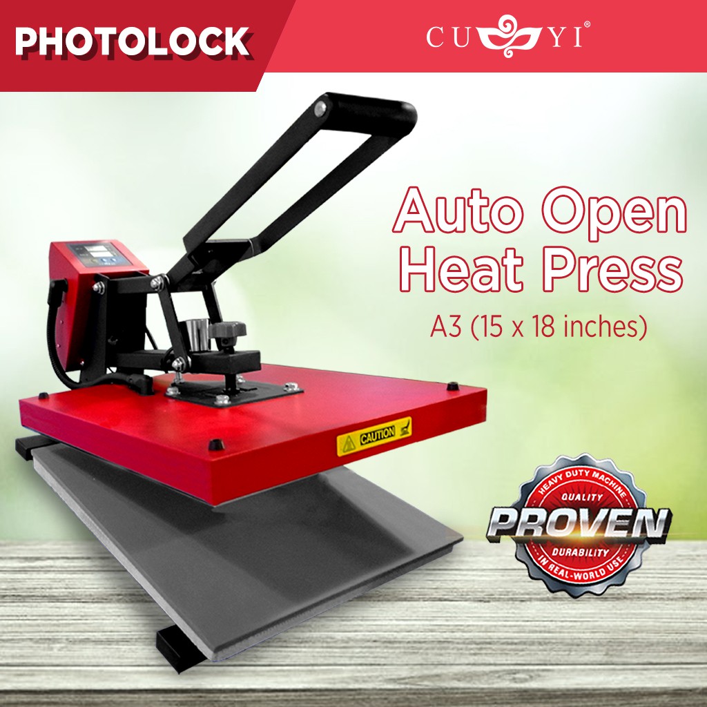 CUYI /Quaff Heat Press Machine Digital Heat Pres Machine A4 & A3 Size ...