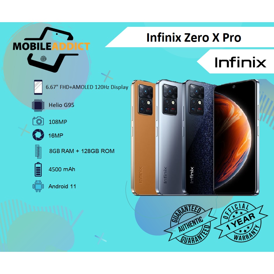 Infinix Zero X Pro NTC, 1 year official warranty | Shopee Philippines