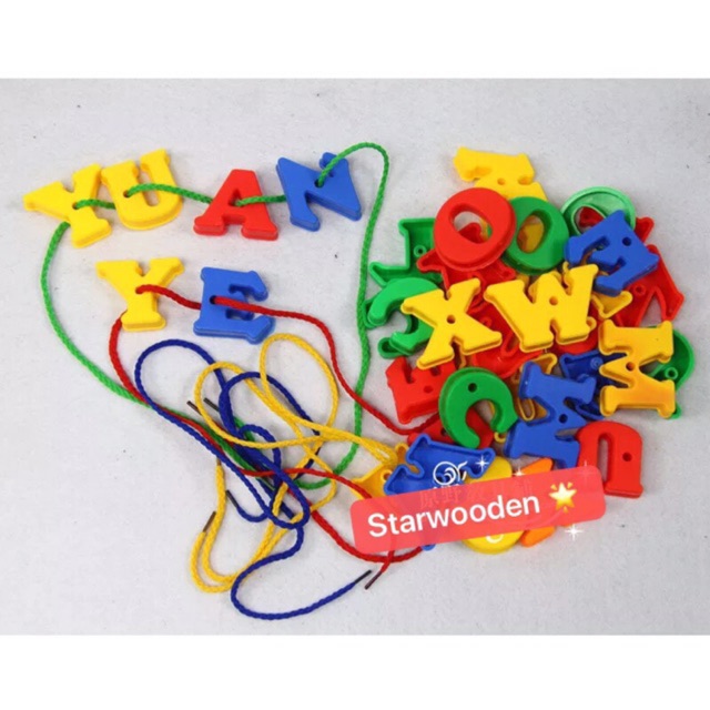 Lacing letters,number blocks | Shopee Philippines
