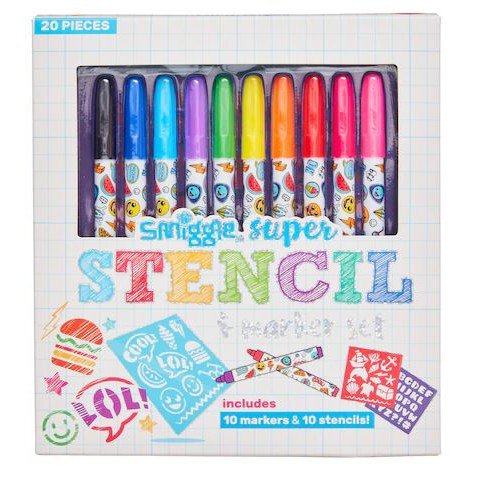 AUTHENTICS SMIGGLE Super Stencil And Marker Set | Shopee Philippines